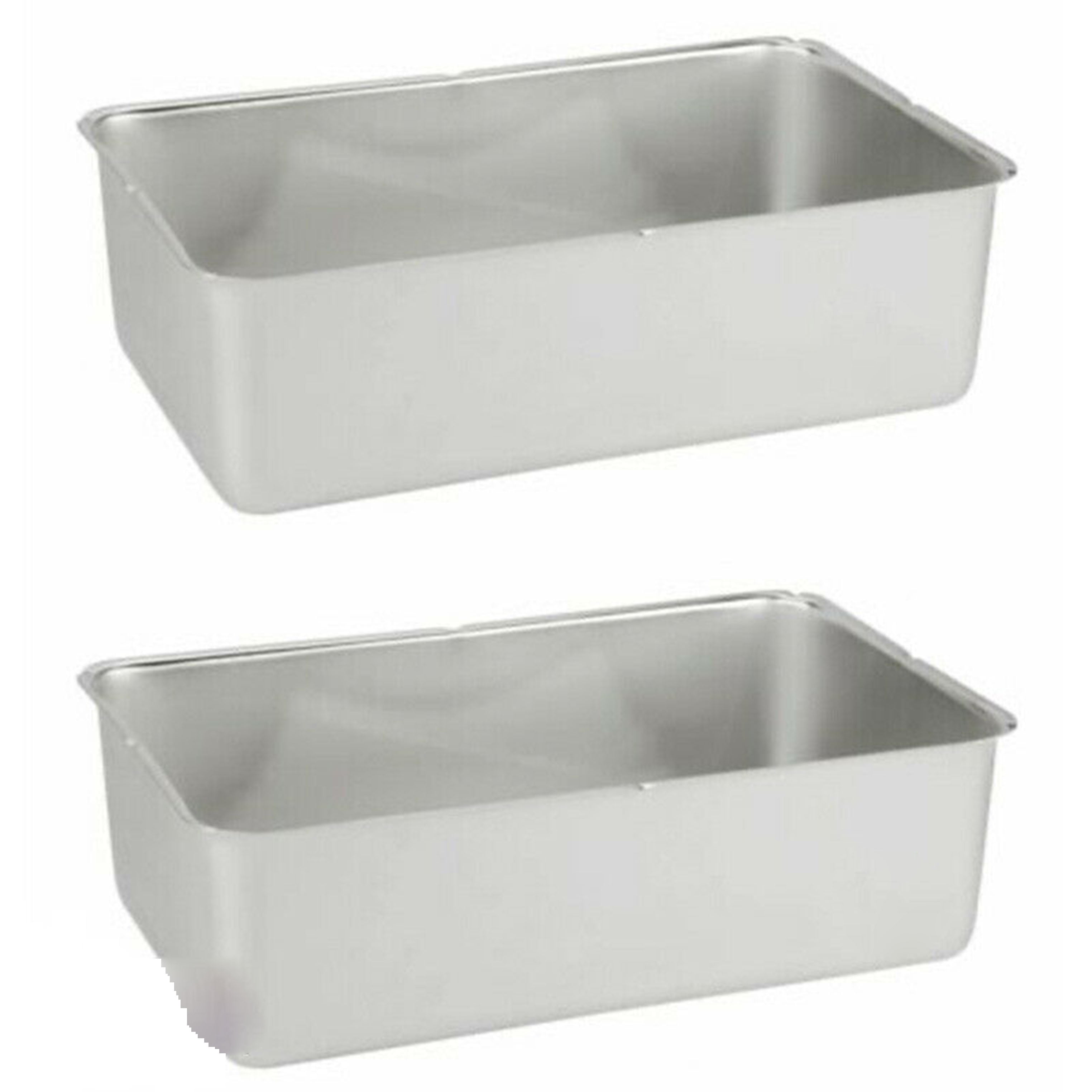 "2 Pack - Full Size Stainless Steel Steam Table 6"" Deep Spillage ...