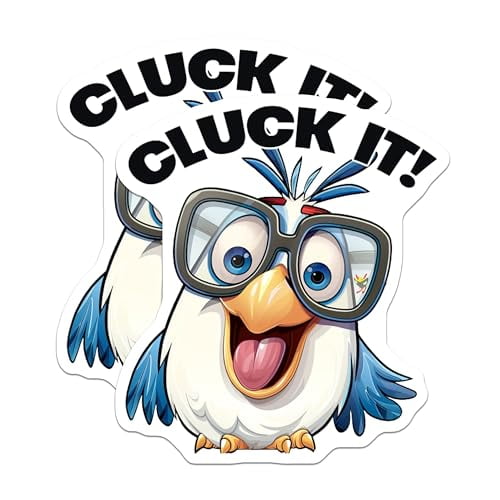 (2 Pack) Funny Bird Magnets - Cluck It - Silly Chicken Magnets for ...