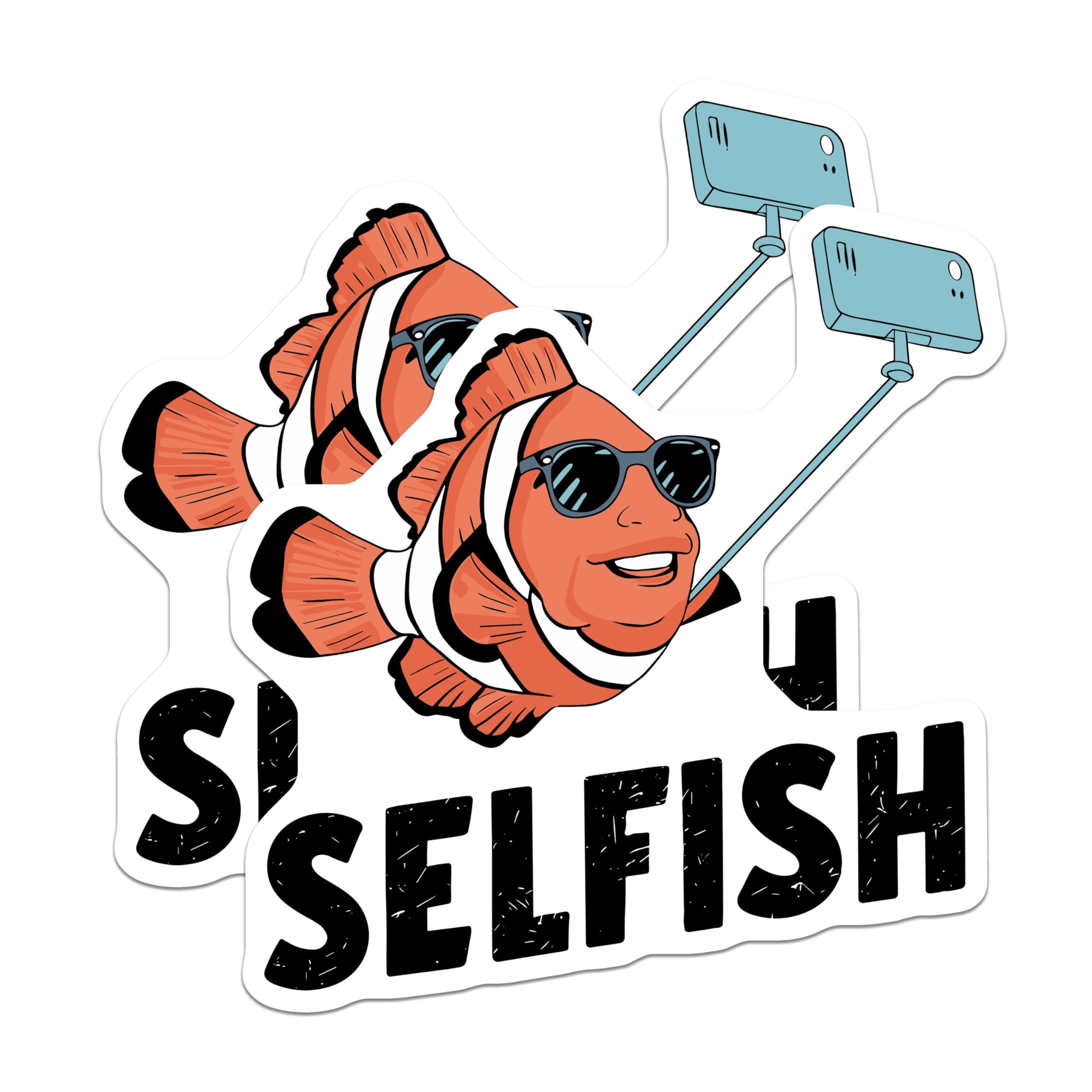 (2 Pack) Funny Fish Pun Magnets - Selfie Magnet - Cute Refrigerator ...