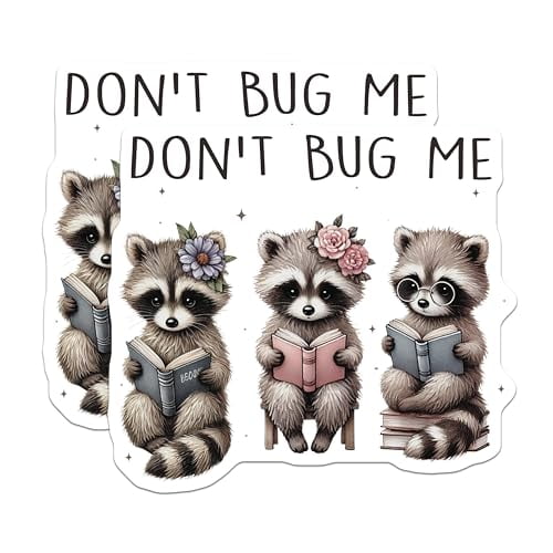 (2 Pack) Funny Raccoon Reading Magnets - Cute Animal Magnets - Don't ...
