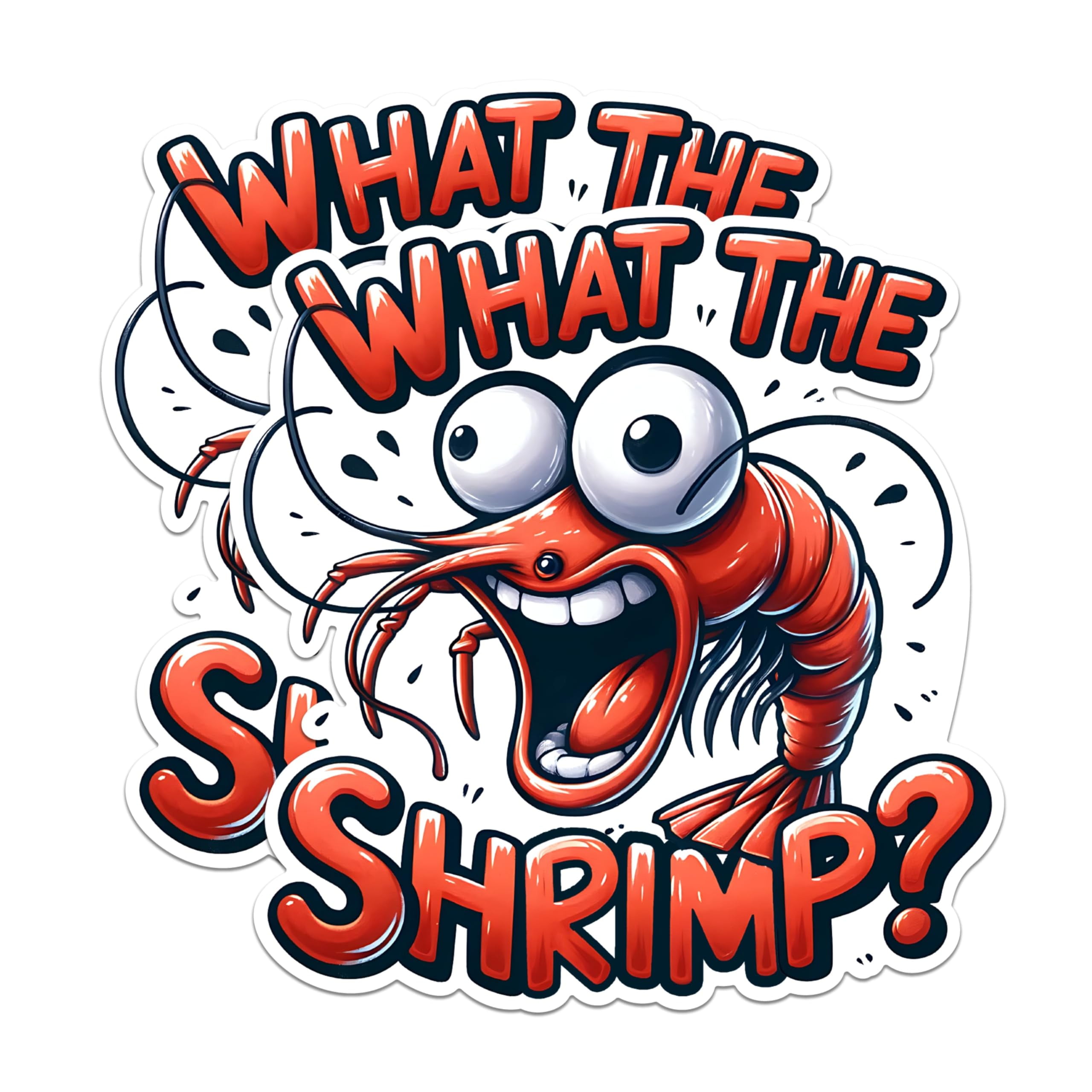 (2 Pack) Funny Shrimp Meme Magnets - Hilarious Seafood Quote Magnets ...
