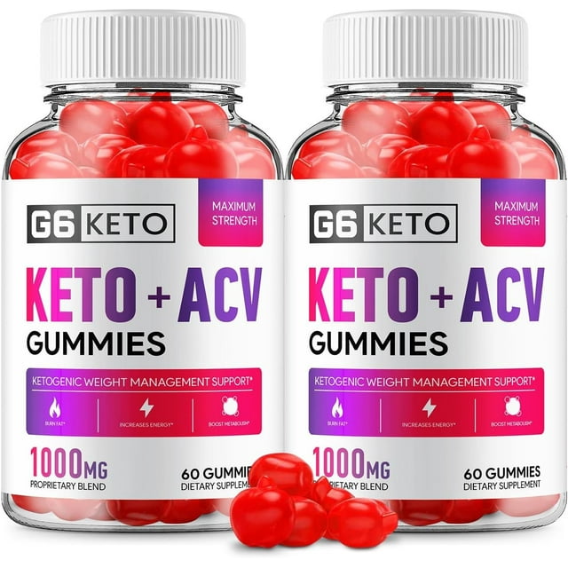 G6 Keto ACV Gummies 2 Pack - Advanced Formula - B12, Beetroot Dietary Supplement - 60 & 120 ...