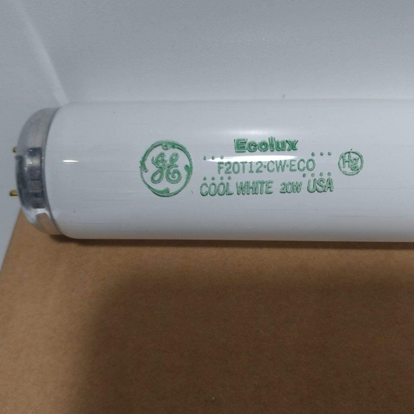 (2 Pack) GE F20T12/CW/ECO 20 Watt Cool White T12 Fluorescent Tube Light ...
