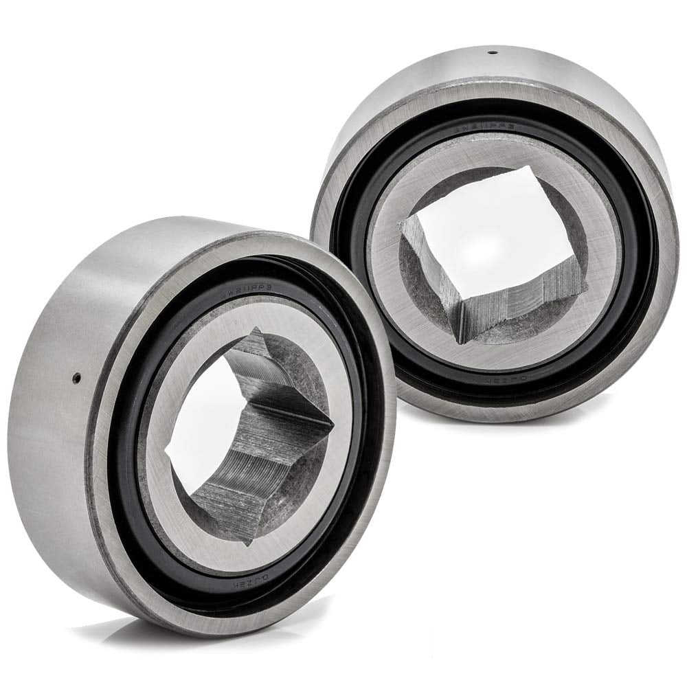 [2-Pack] GW211PP3 Agricultural Heavy Duty Disc Harrow Bearing, Square ...