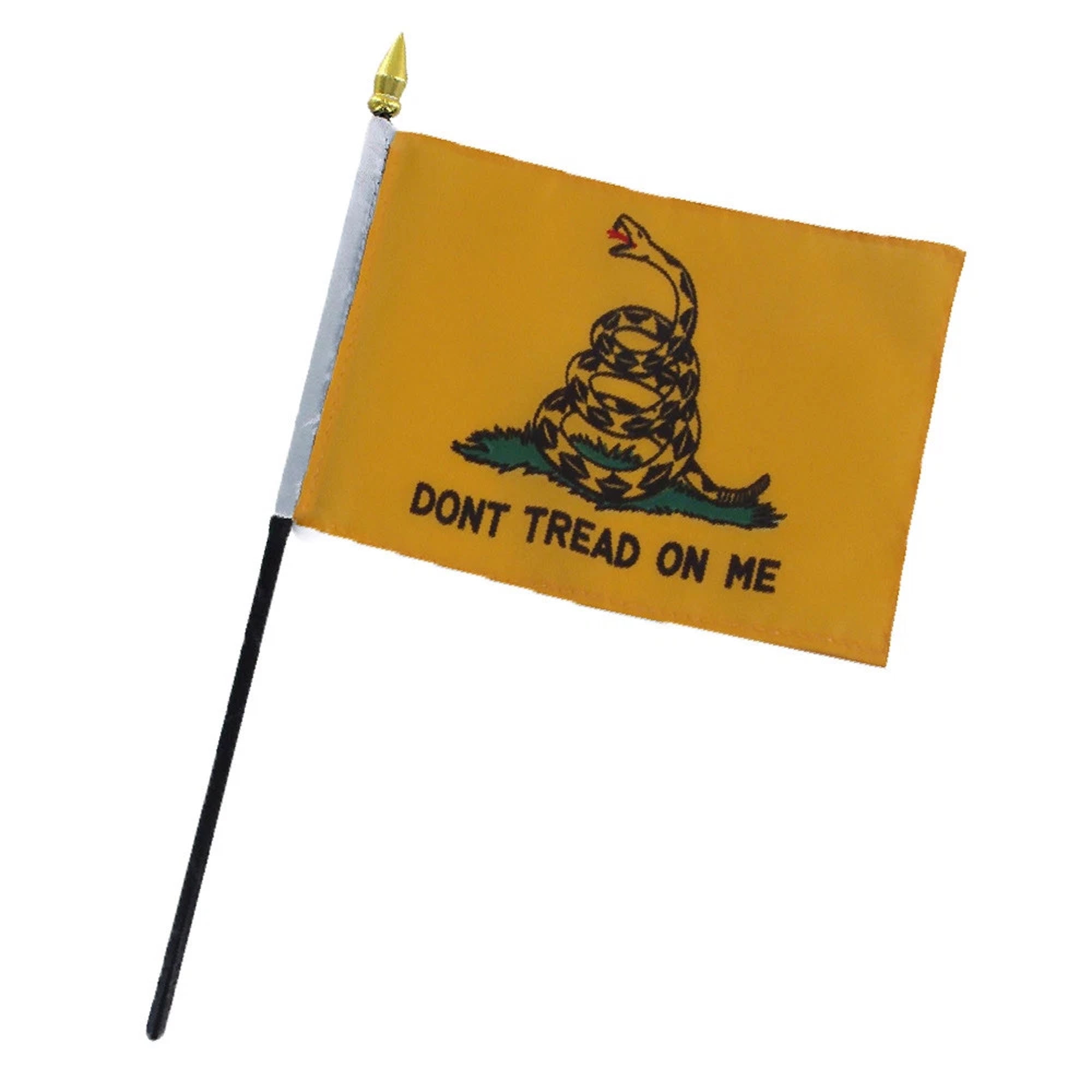 2 Pack Gadsden Yellow Snake Don't Tread on Me 4"x6" Flag Desk Table ...