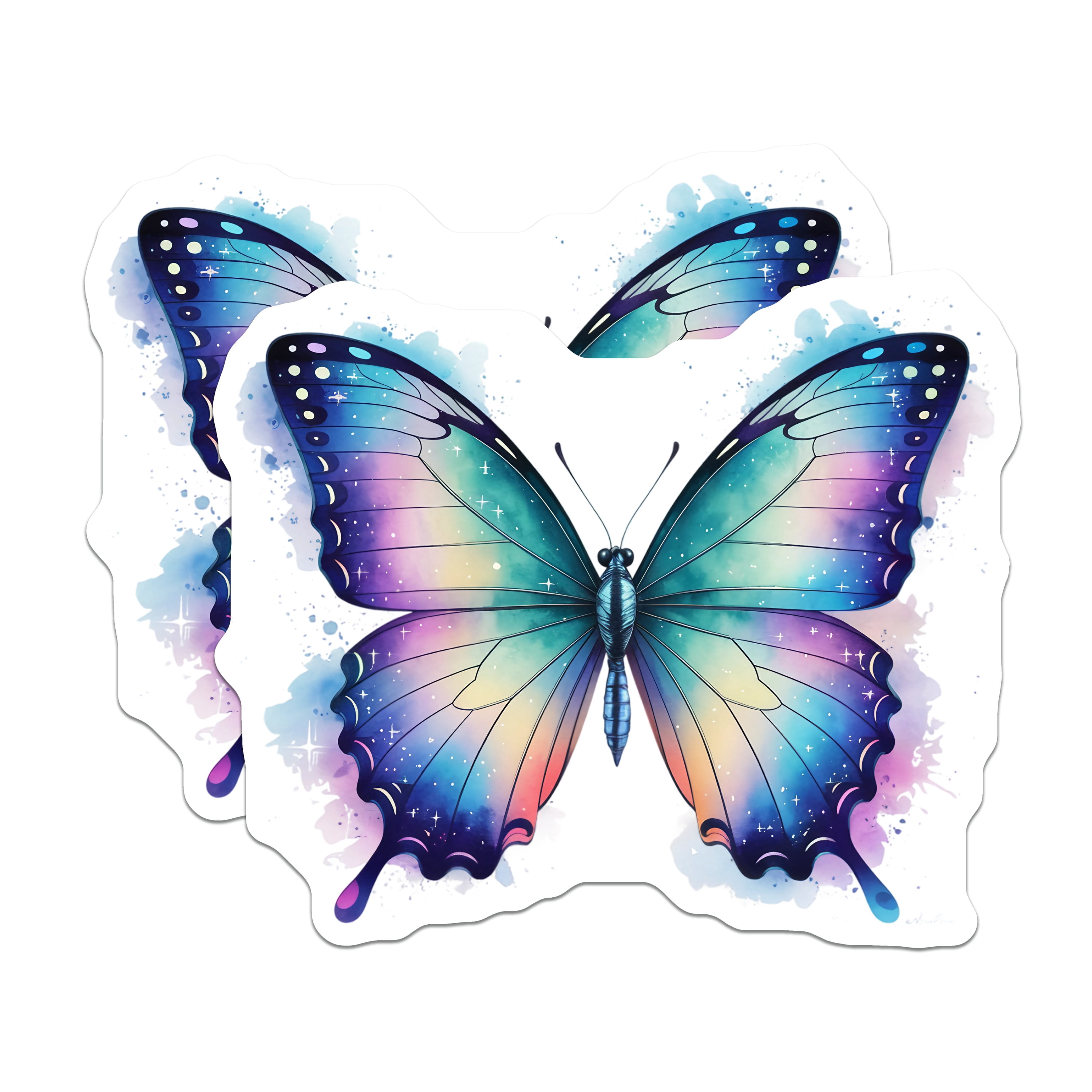 (2 Pack) Galaxy Butterfly Magnets - Celestial Fridge Decor - Aesthetic ...