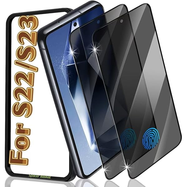2 Pack Galaxy S22/S23 Anti spy Privacy Screen Protector, 9H Tempered ...