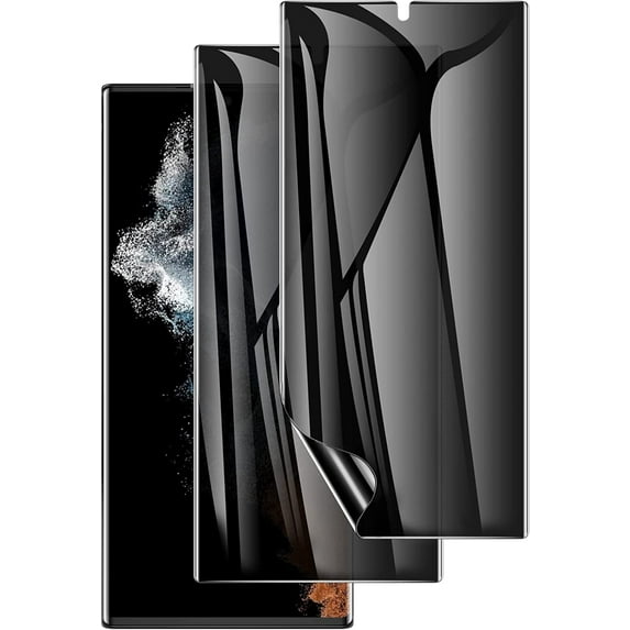 2 Pack for Galaxy S22 Ultra Privacy Screen Protector, Anti-Spy Full ...