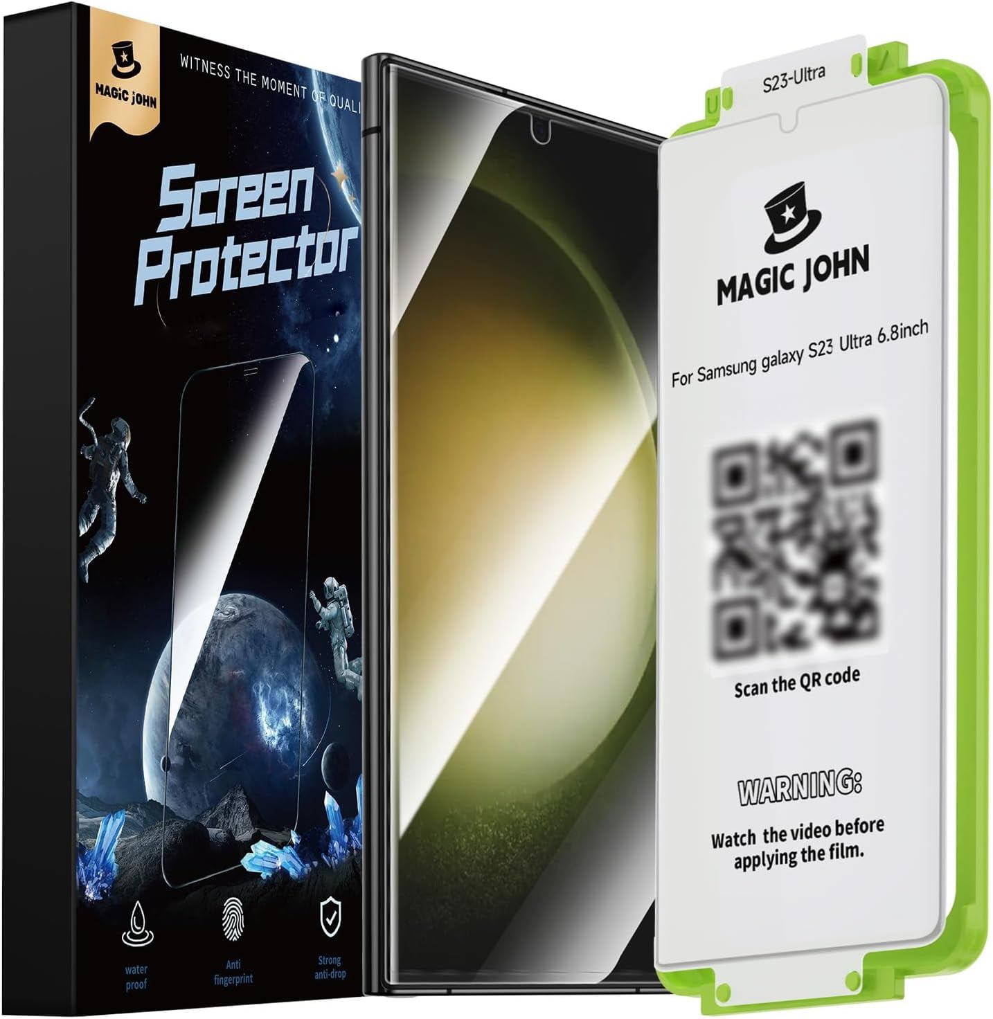 2 Pack for Galaxy S23 Ultra Screen Protector [PET Film Material Not ...