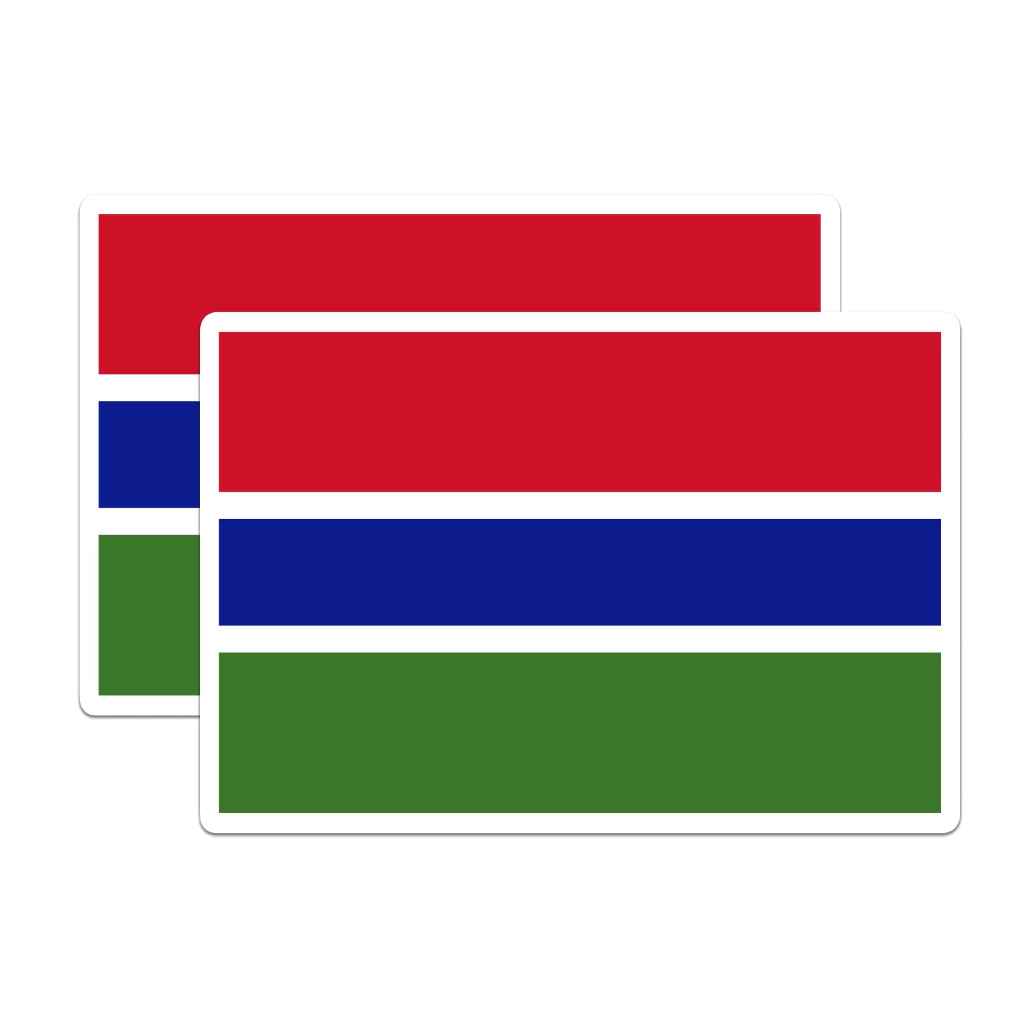(2 Pack) Gambia World Flag Magnets - Gambian Pride - 5" On Longest Side ...