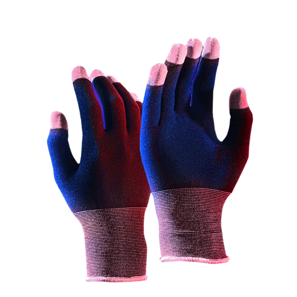 2 Pack Game Fingertip Gloves For Gamer Sweatproof Anti-slip Sensitive ...