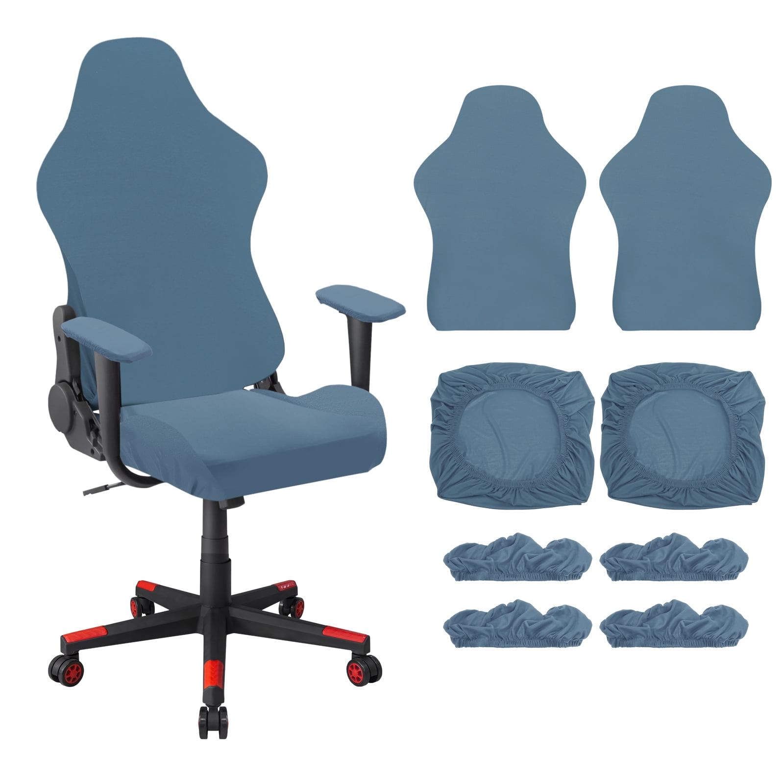 2 Pack Gaming Chair Covers, Stretchable Office Computer Chair Slipcover ...