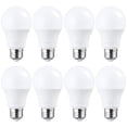 8 Pack Garage Door Opener LED Light Bulb, 100W Equivalent, 1700 Lumens ...
