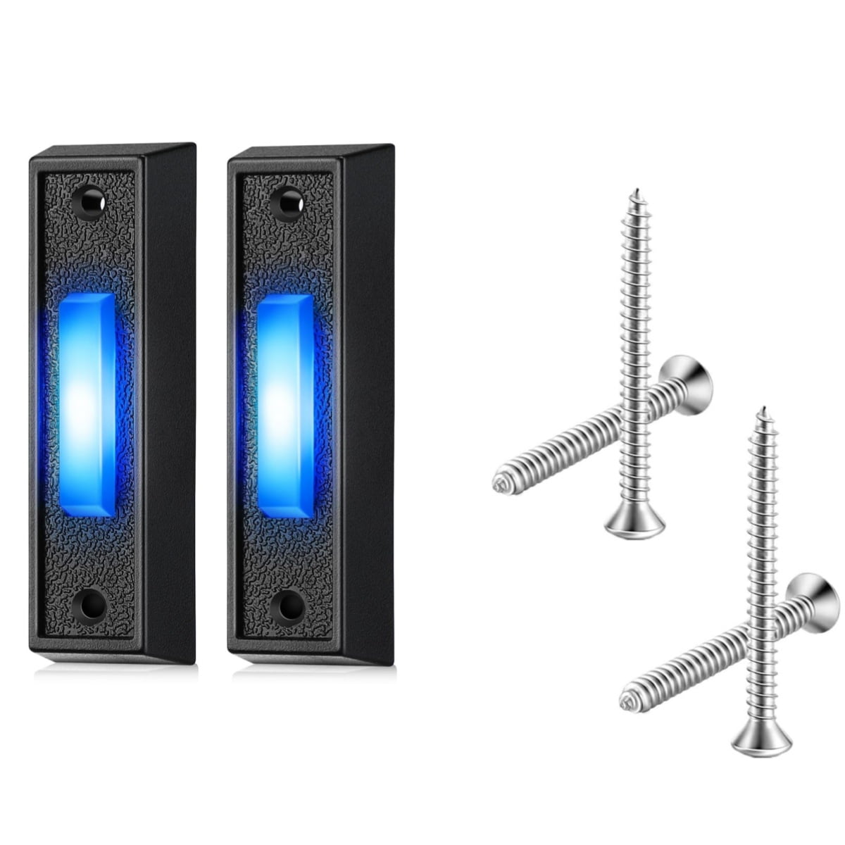 2 Pack Garage Door Opener Switch, Garage Push Doorbell Button, Wired ...