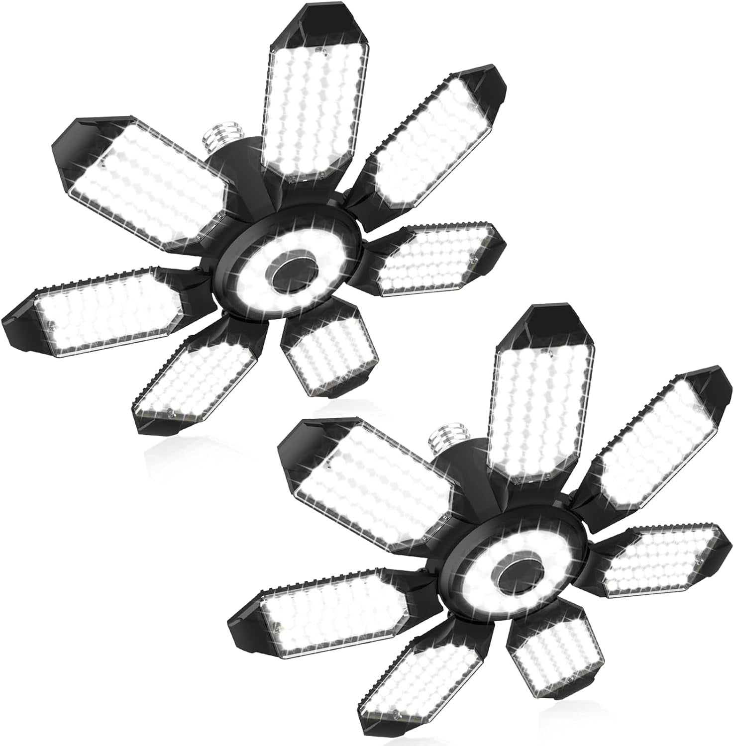 2-Pack Garage Light Bulbs, Ultra Bright 250W 25000LM Ceiling LED, 6500K ...