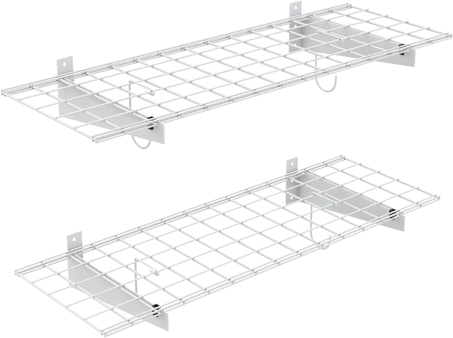 2 Pack Garage Storage System Shelves, 15" x 45" Wall Mounted Wire ...