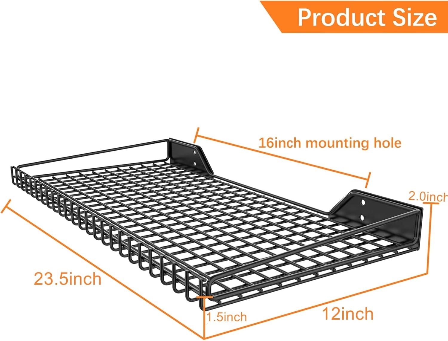 2 Pack Garage Wall Shelf 23.5" x 12" Wall Mounted Storage Shelves for ...