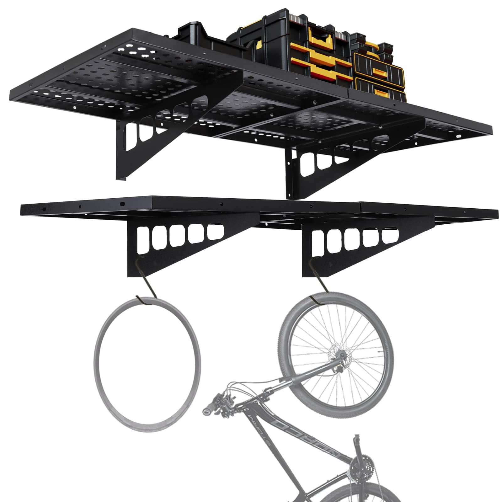 2-Pack Garage Wall Shelving 20x48in, Garage Storage Wall Garage Shelves ...