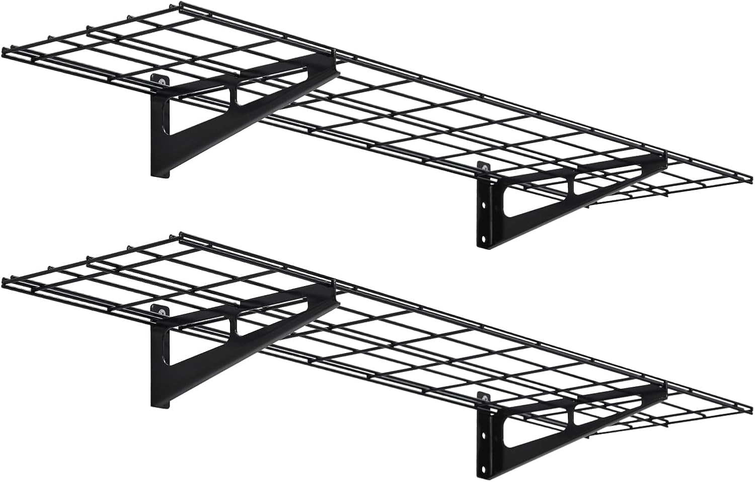 2-Pack Garage Wall Shelving,Garage Shelves,Heavy Duty Wall Mounted ...