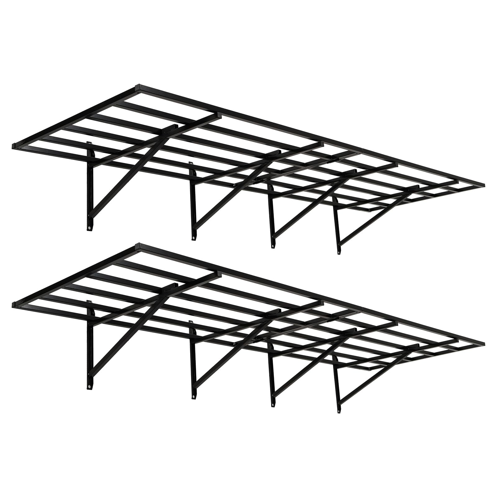 2-Pack Garage Wall Shelving, Garage Shelving, Wall Mounted Garage Wall ...