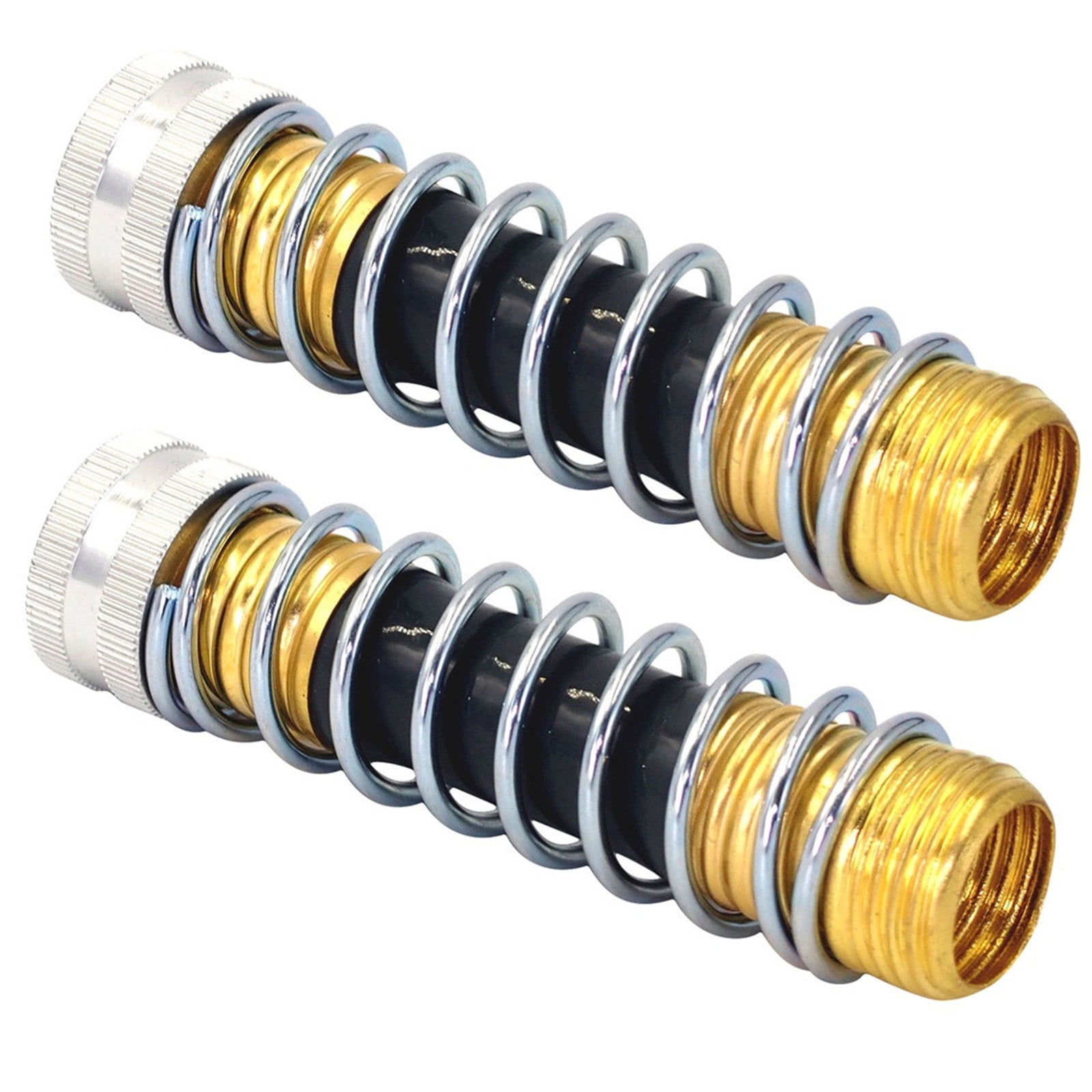 2-Pack Garden Hose Anti-Kink Adapters 3/4 Inch Threaded - Bend-Free ...