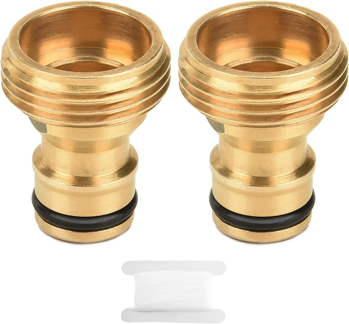 2 Pack Garden Hose Tap Connector-40 * 25mm-Brass Female Threaded Tap ...