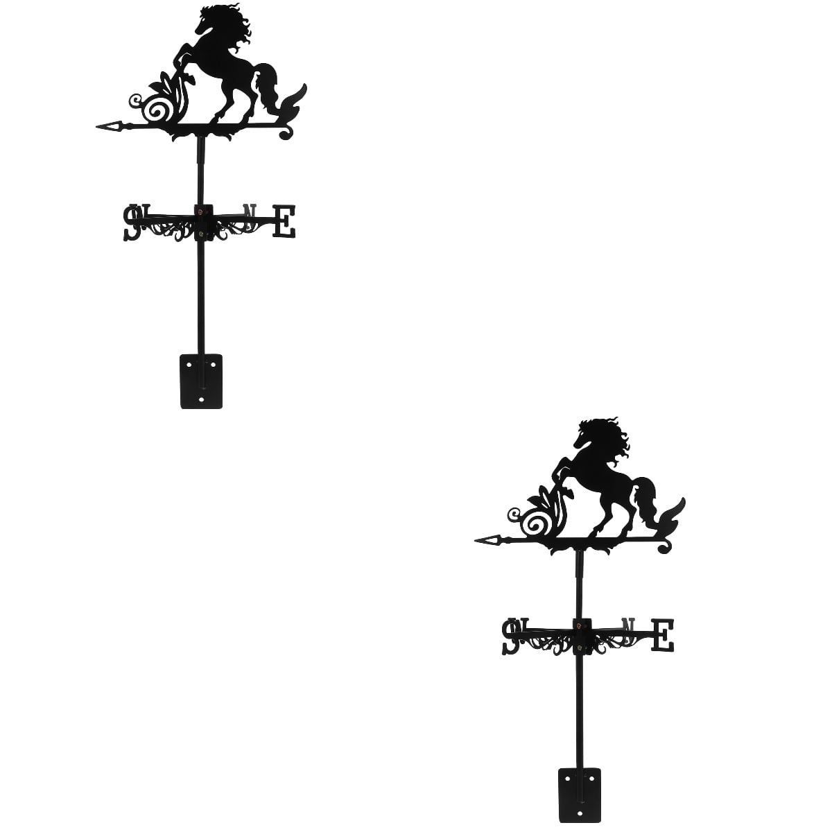 2 Pack Garden Weather Vane Roof Weather Vane 64.00X34.00X34.00CM Black ...