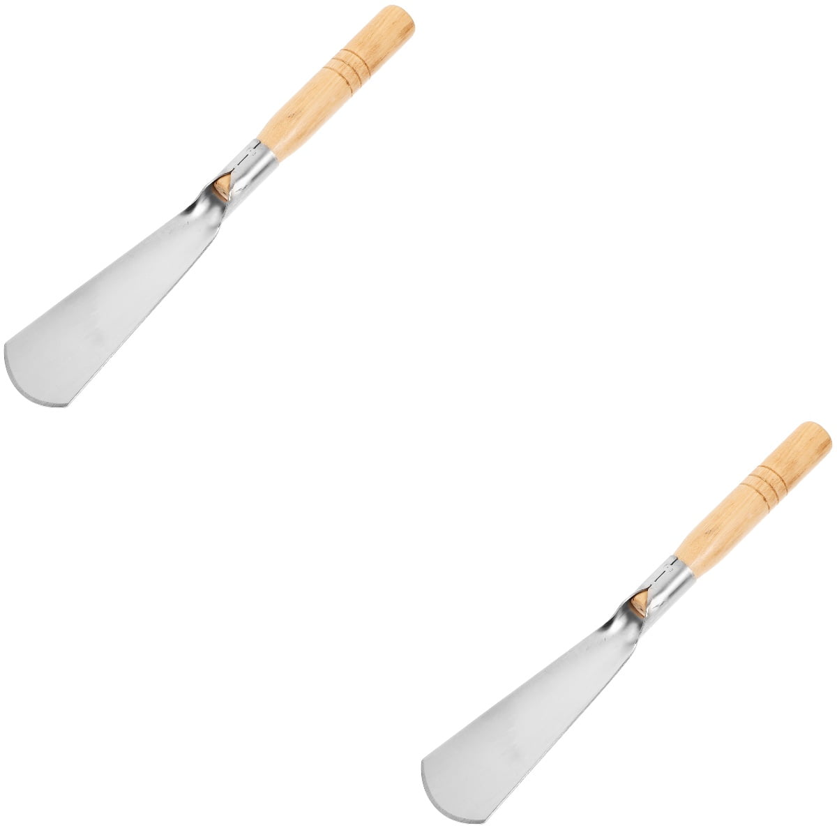 FENGGUIQU 2pcs Silver Stainless Steel Garden Hand Trowel for Cutting ...