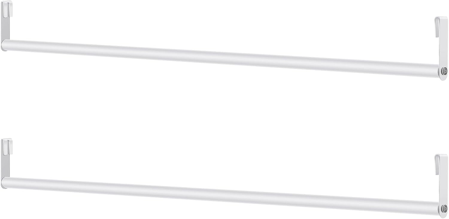 2-Pack Garment Hanger Bars for Industrial Shelving Wire Closet Clothes ...