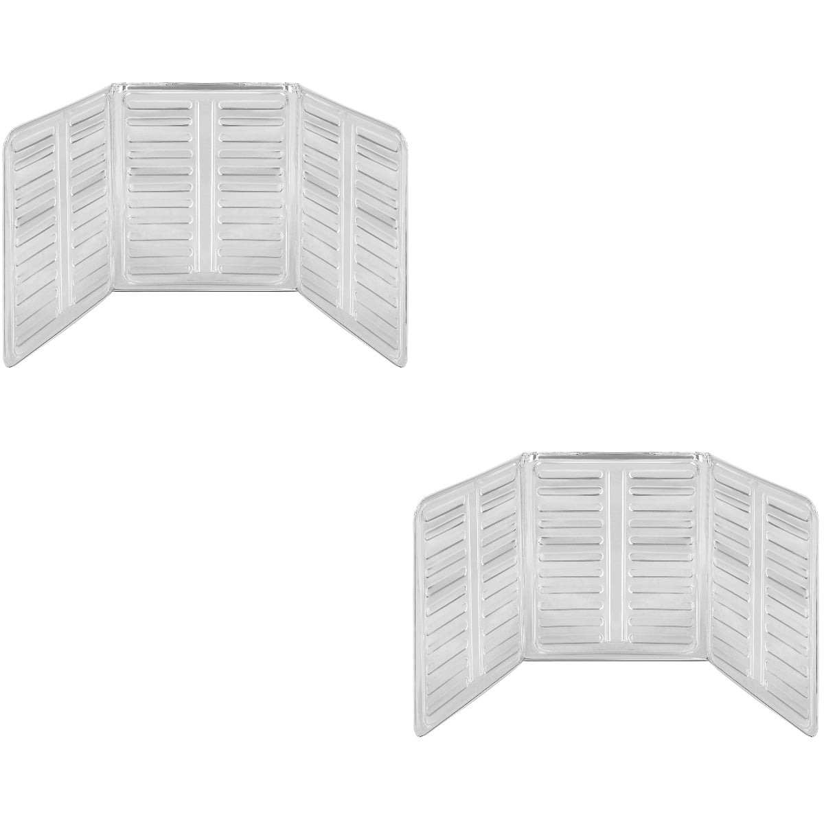 2 Pack Gas Cooker Oil Barrier Grease Splatter Guard for Frying Pan ...