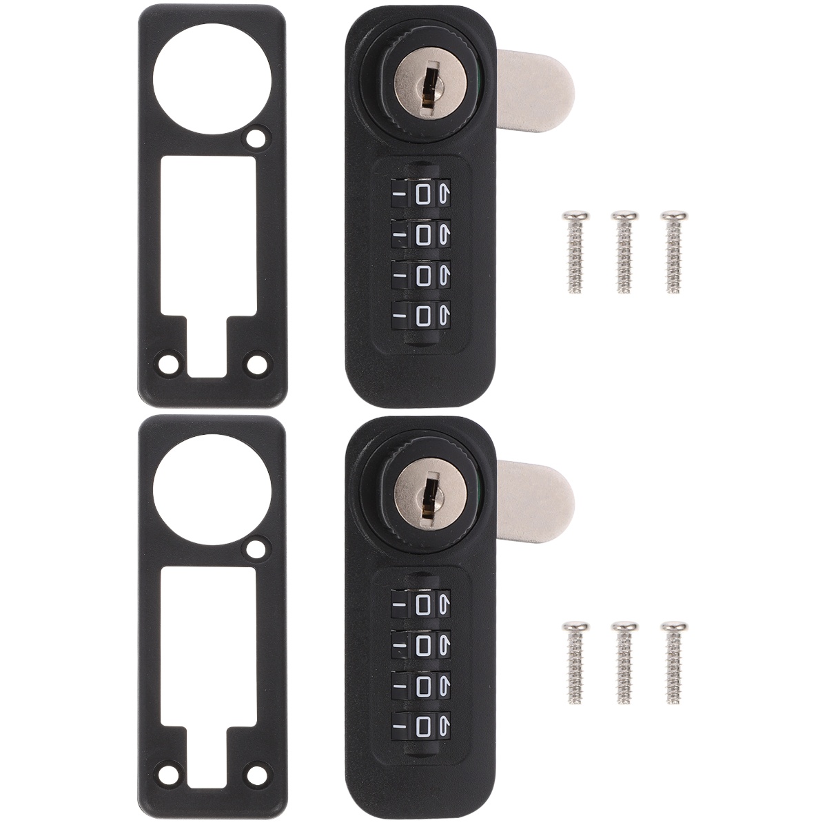 2 Pack Gate Locks for Outdoor Fence Combination Locker Keyless Cabinet ...