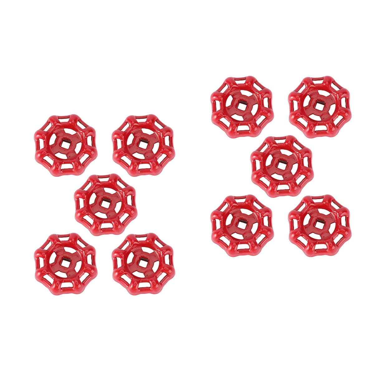 2 Pack Gate Valve Handle Faucet Handles Door Knob Hose Bib Round Red ...