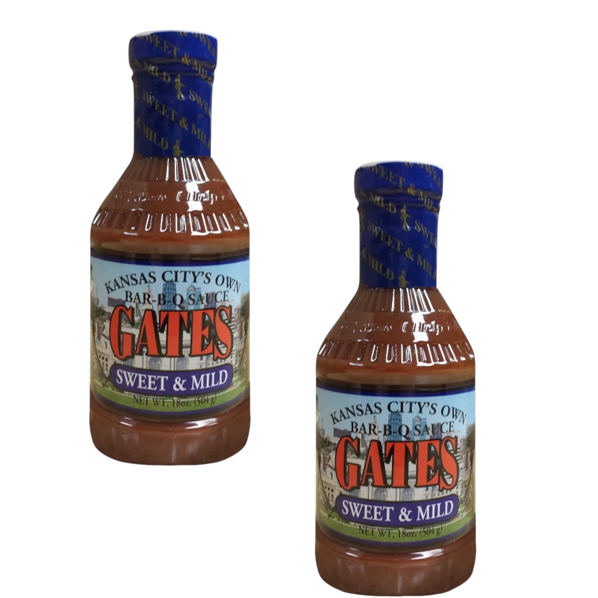 ( 2 Pack ) Gates Kansas City's Own Bar-B-Q Sauce Sweet & Mild - 18oz ...