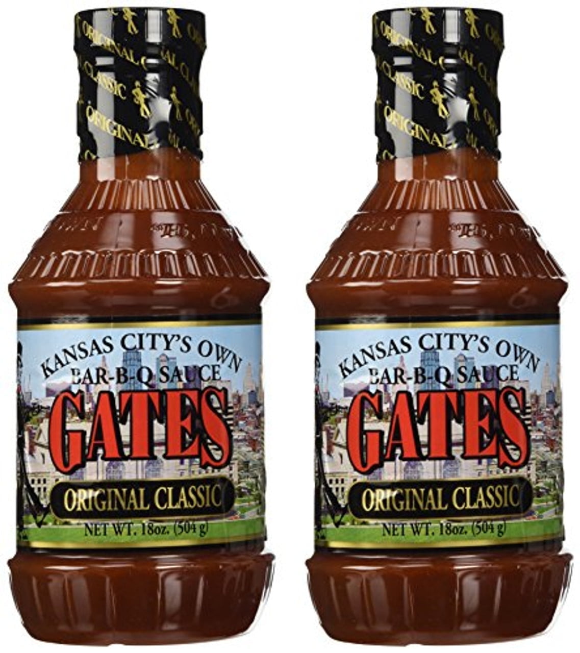 Gates BBQ, 2 Pack, Original Classic Barbecue Sauce, 18oz Bottles, Smoky ...