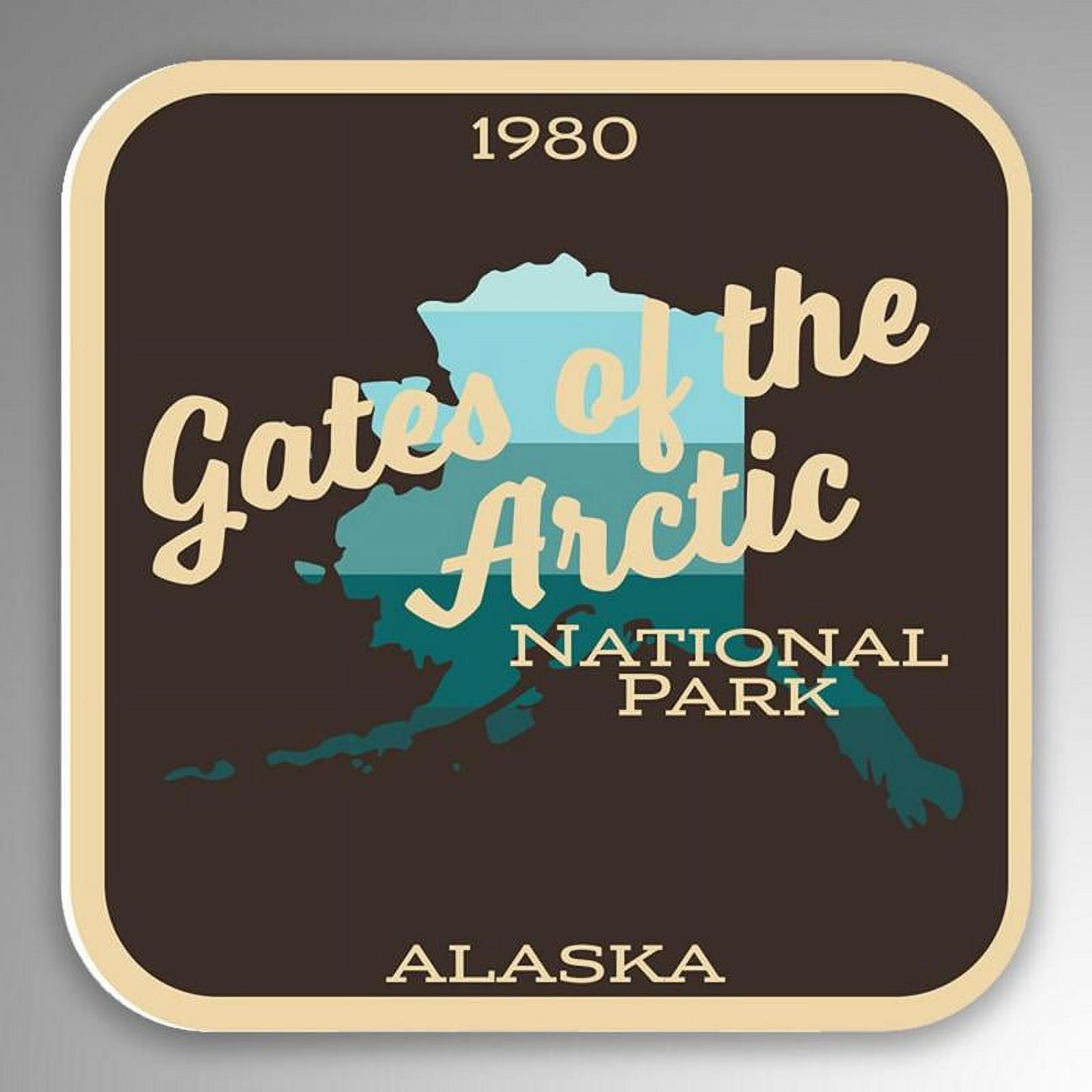 2-Pack Gates of the Arctic National Park Decal Sticker | 4-Inches By 4 ...