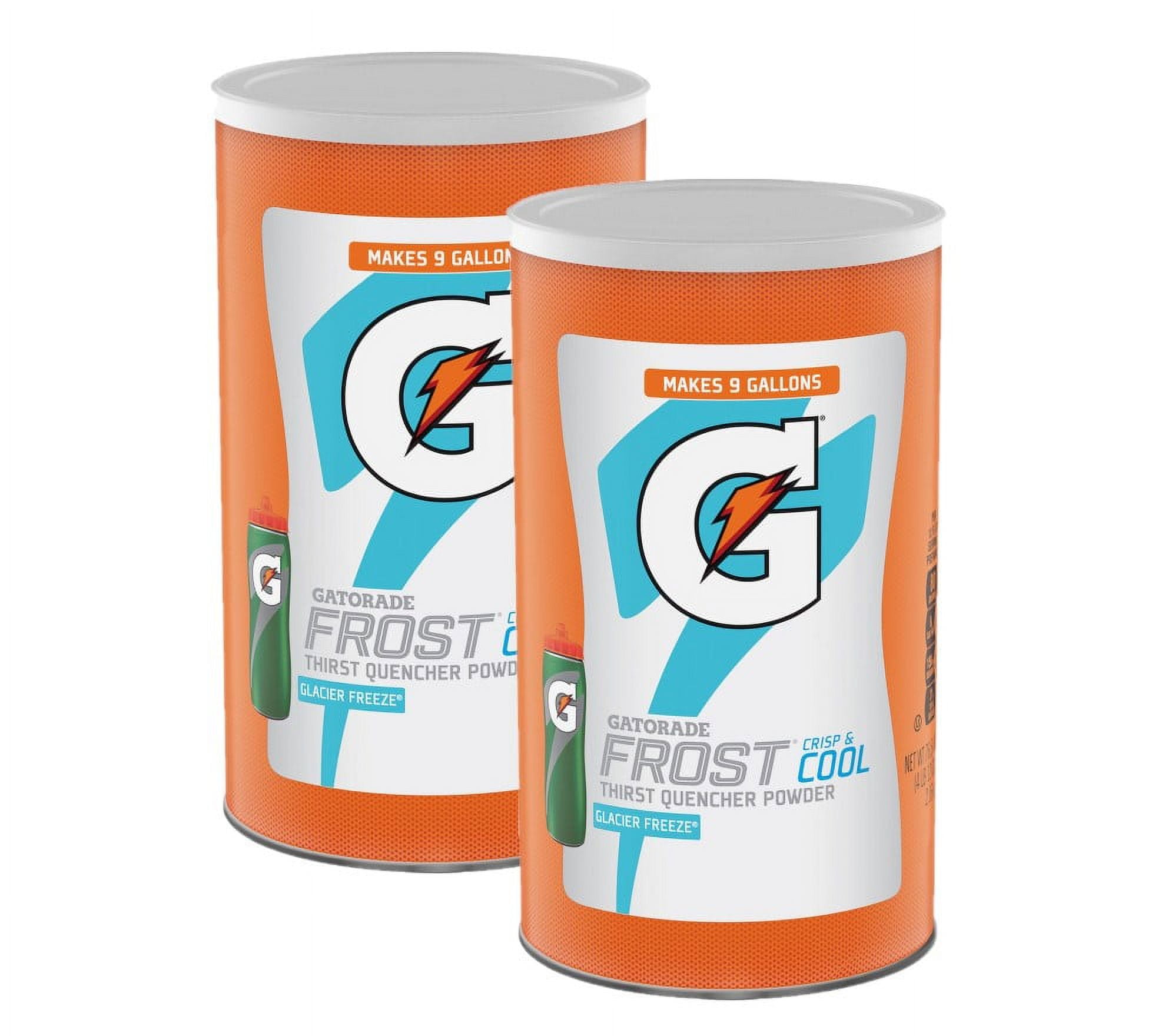 2 Pack | Gatorade Frost Thirst Quencher Powder, Glacier Freeze, 76.5 oz ...
