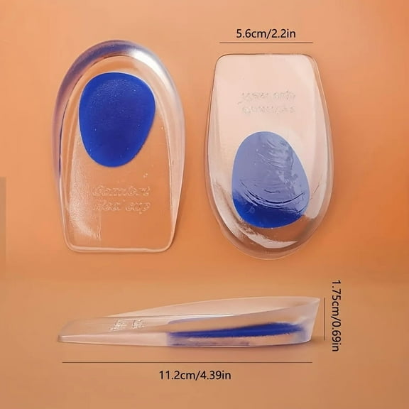 2 Pairs Heel Spur Insoles & Achilles Tendon Insoles - Gel Heel Cushions ...