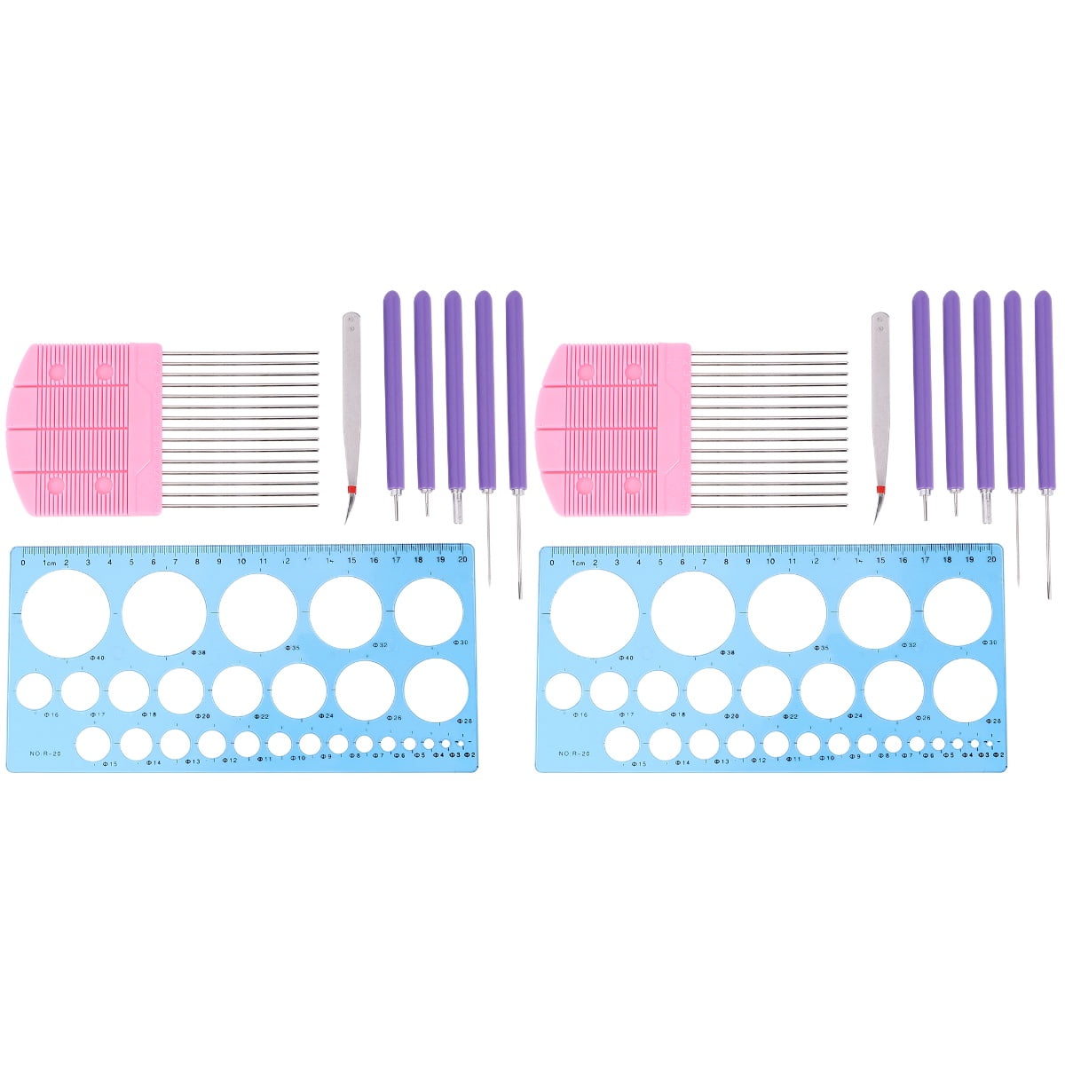 2 Pack Gel Nail Polish Paper-Rolling Pen Tool Set - Walmart.com