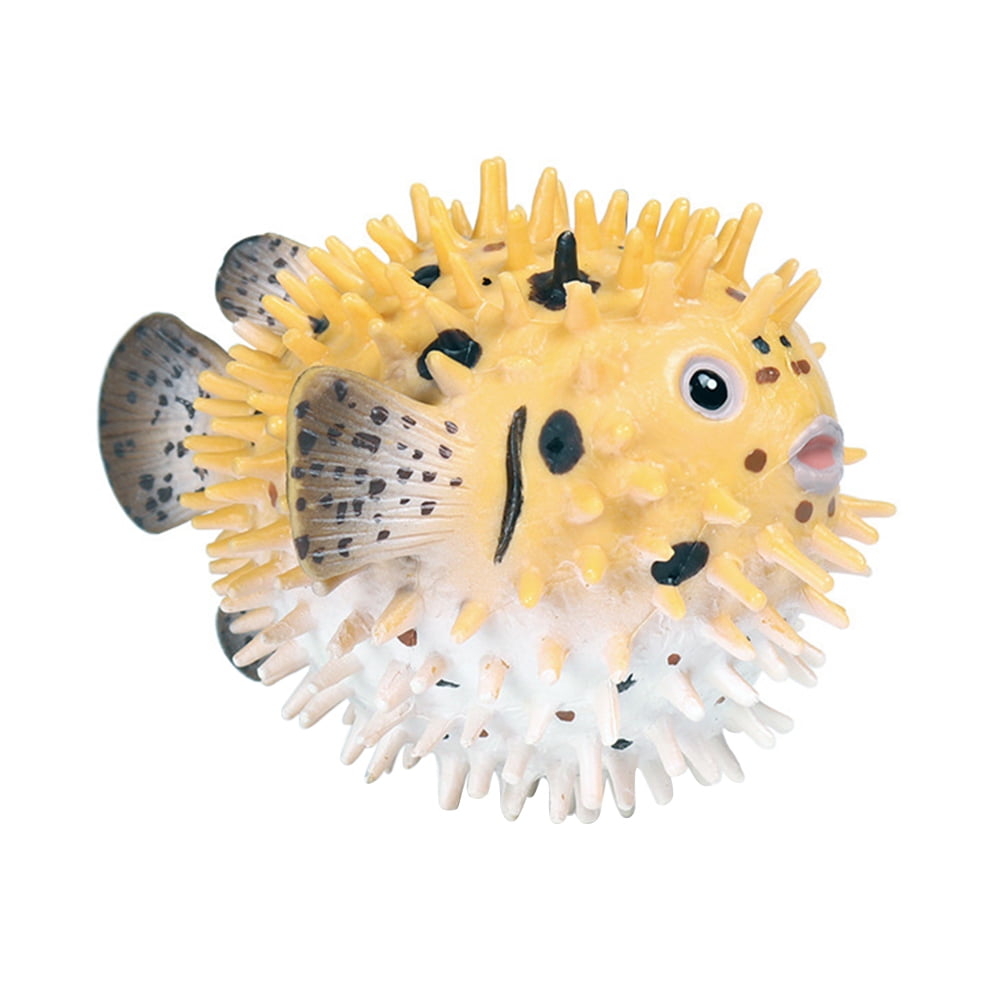 2 Pack Gel Tabletop Simulation Puffer Fish Model Ocean Animal-shaped ...
