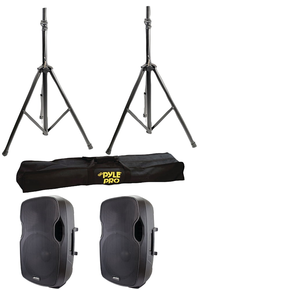 2 Pack Gemini AS-15P 15" Active Loudspeakers (Without Integrated MP3 ...