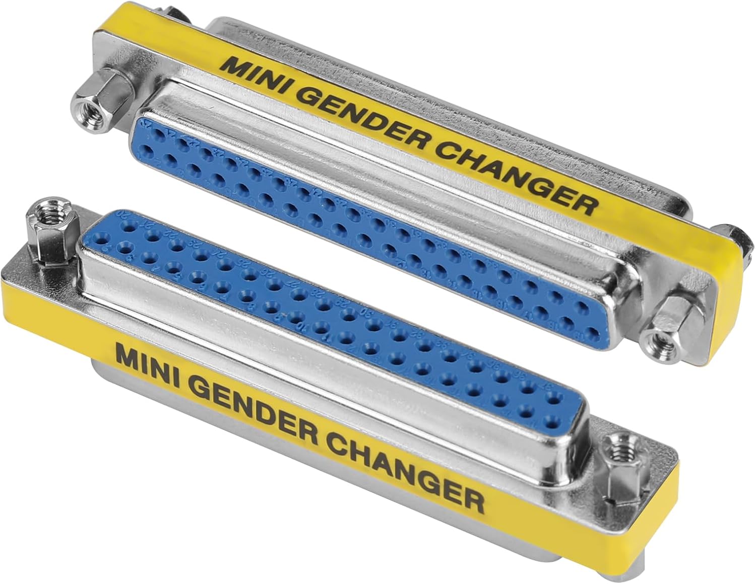 2 Pack Gender Changers 37 Pin Female to Female Adapter DB37 Coupler ...