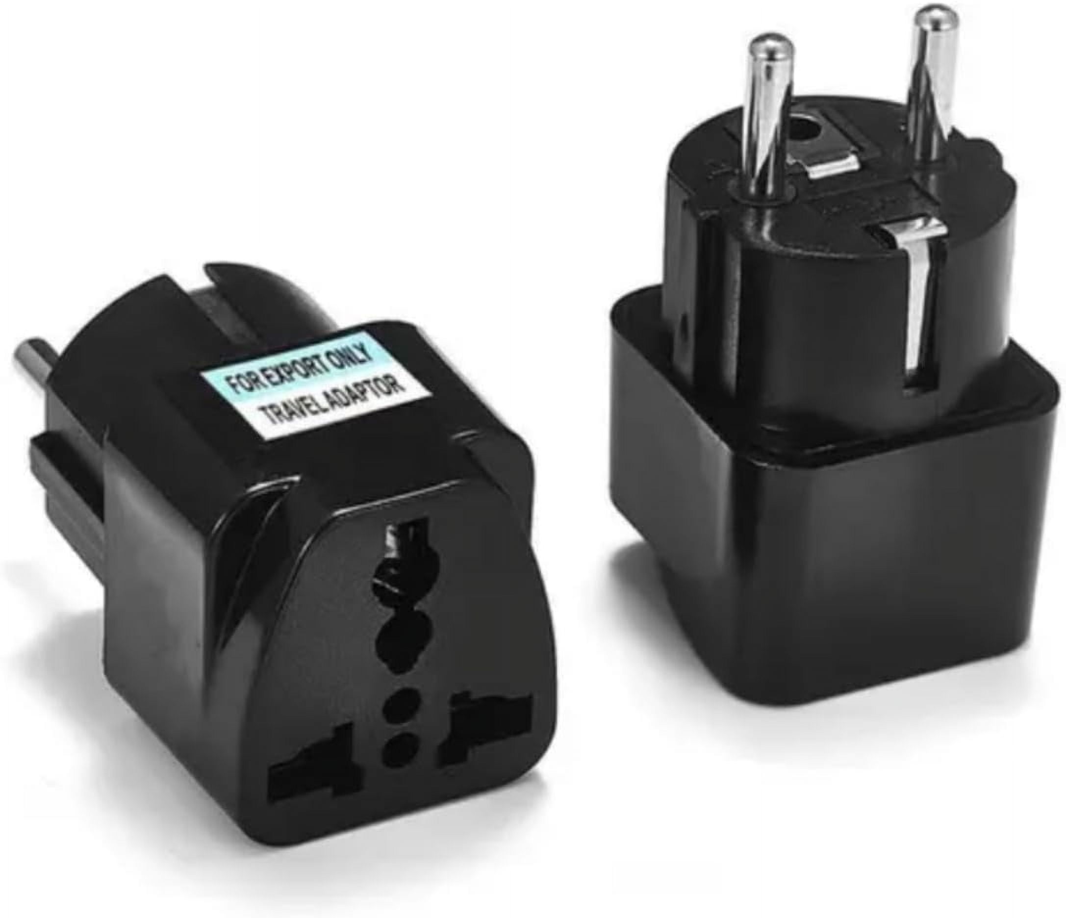 (2 Pack) Germany France Europe Travel Power Adapter, Universal AU UK US ...