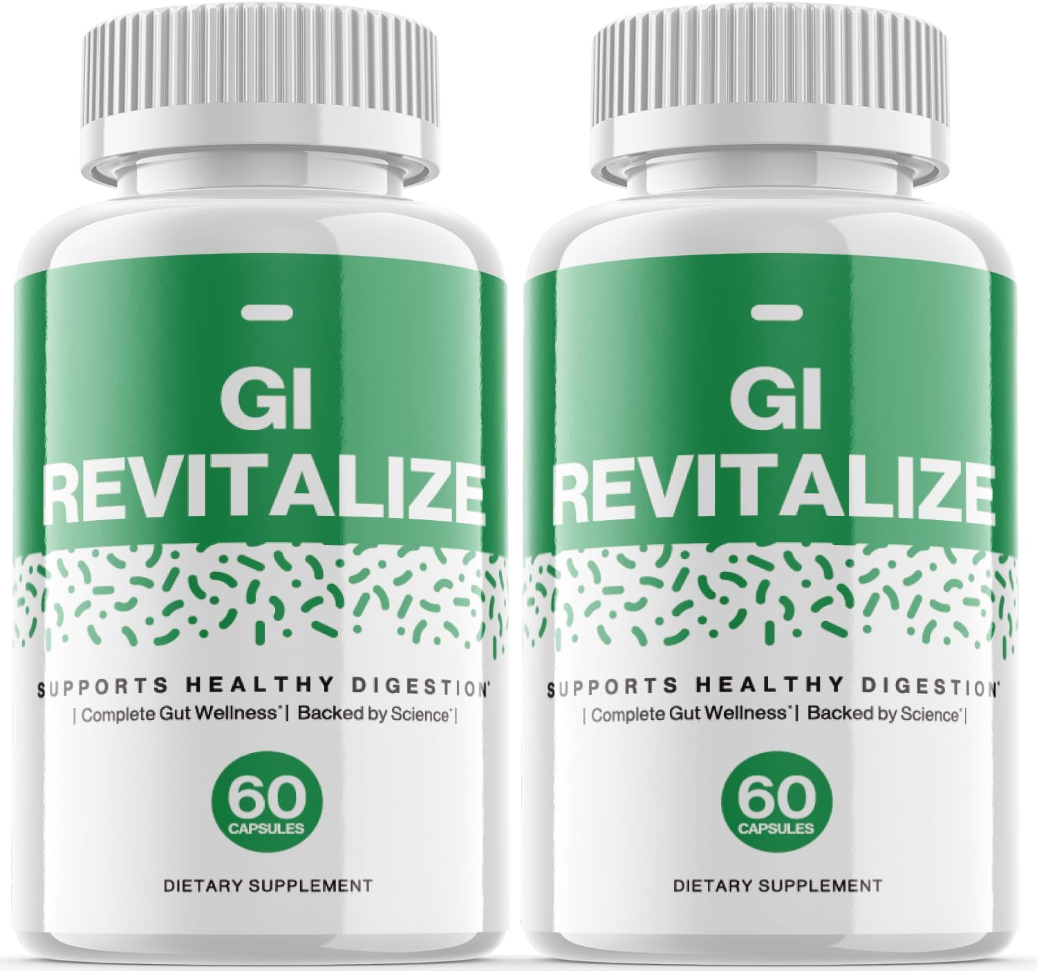 (2 Pack) Gi Revitalize - Probiotic & Digestive Health Supplement, Reduces Bloat - 120 Capsules ...