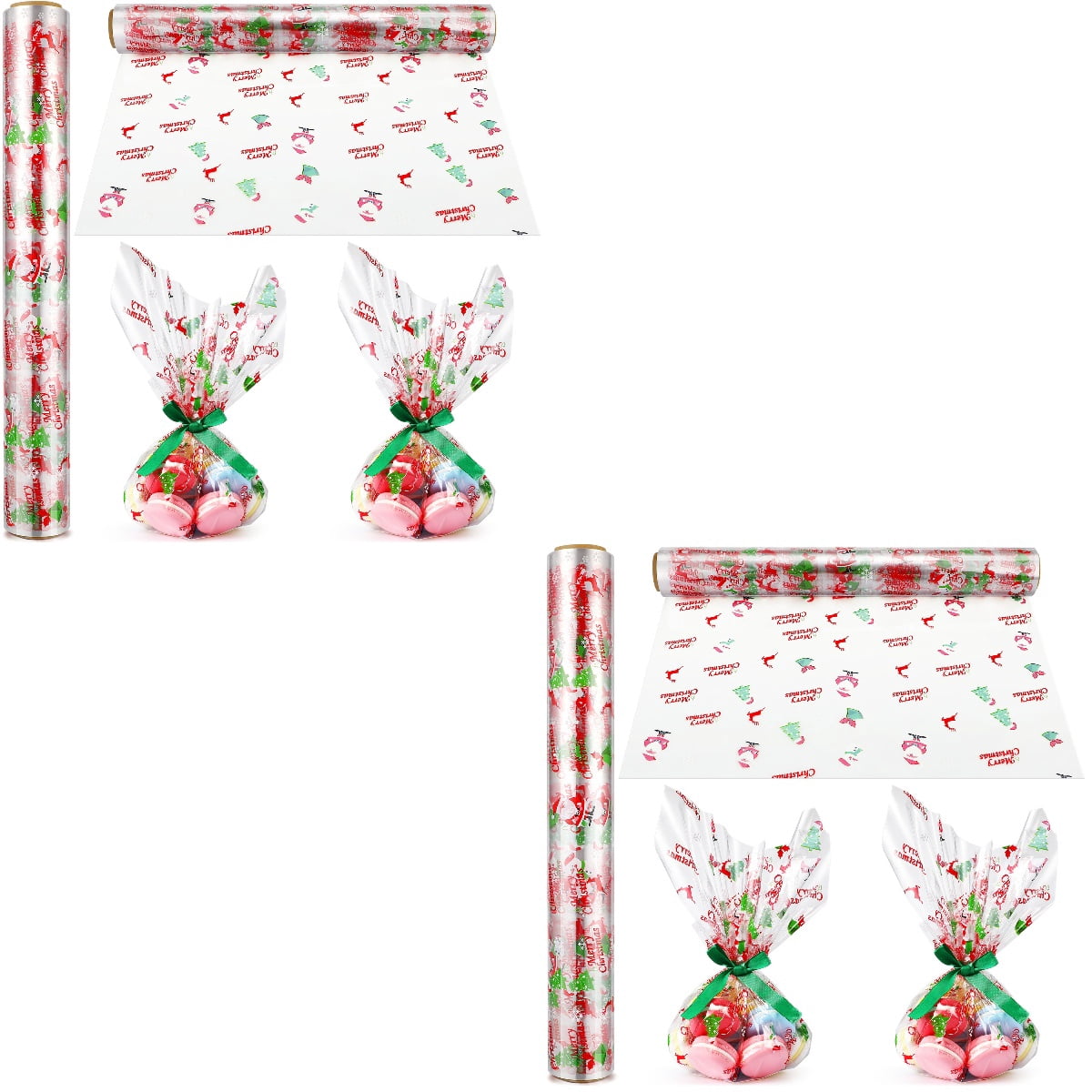 2 Pack Gift Basket Crafting Gadgets Christmas Packaging Paper Packing ...