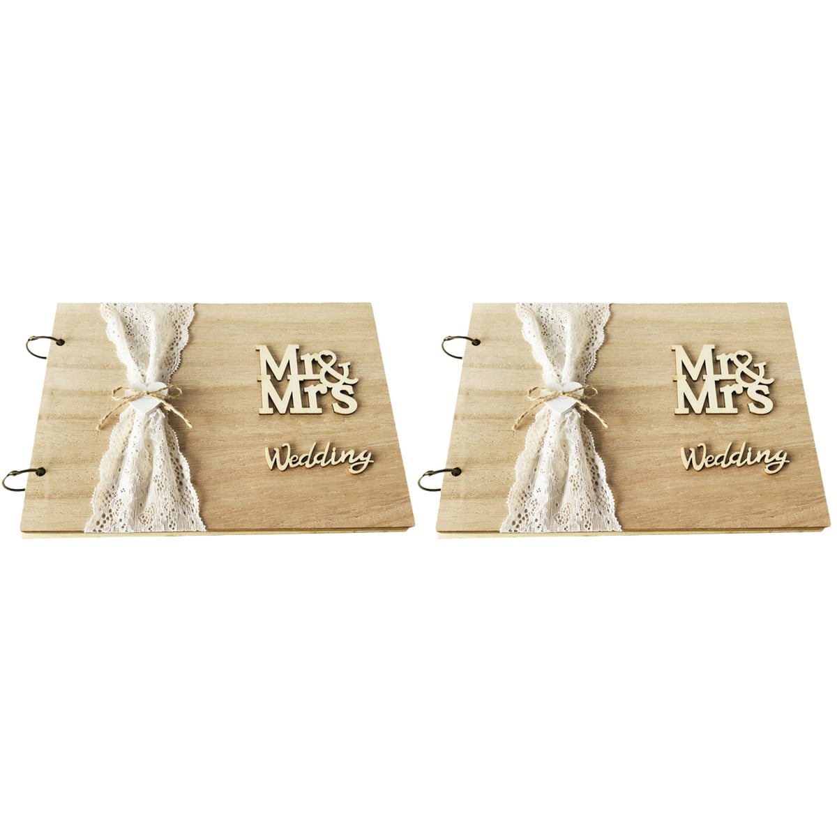 2 Pack Gifts Wedding Sign in Book Book Signature Communion Golden ...