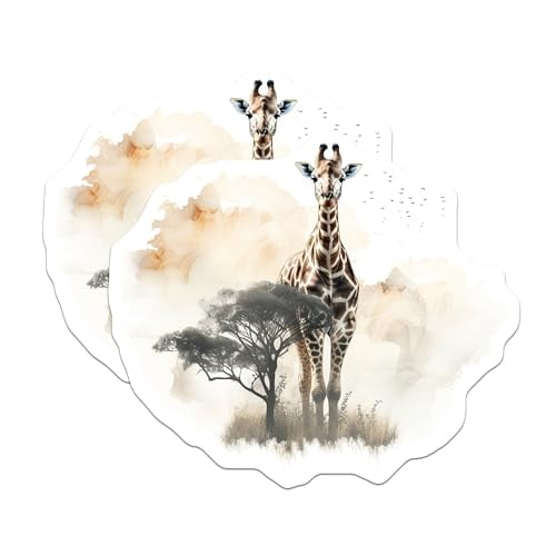 (2 Pack) Giraffe Safari Magnets - African Wildlife - Animal ...