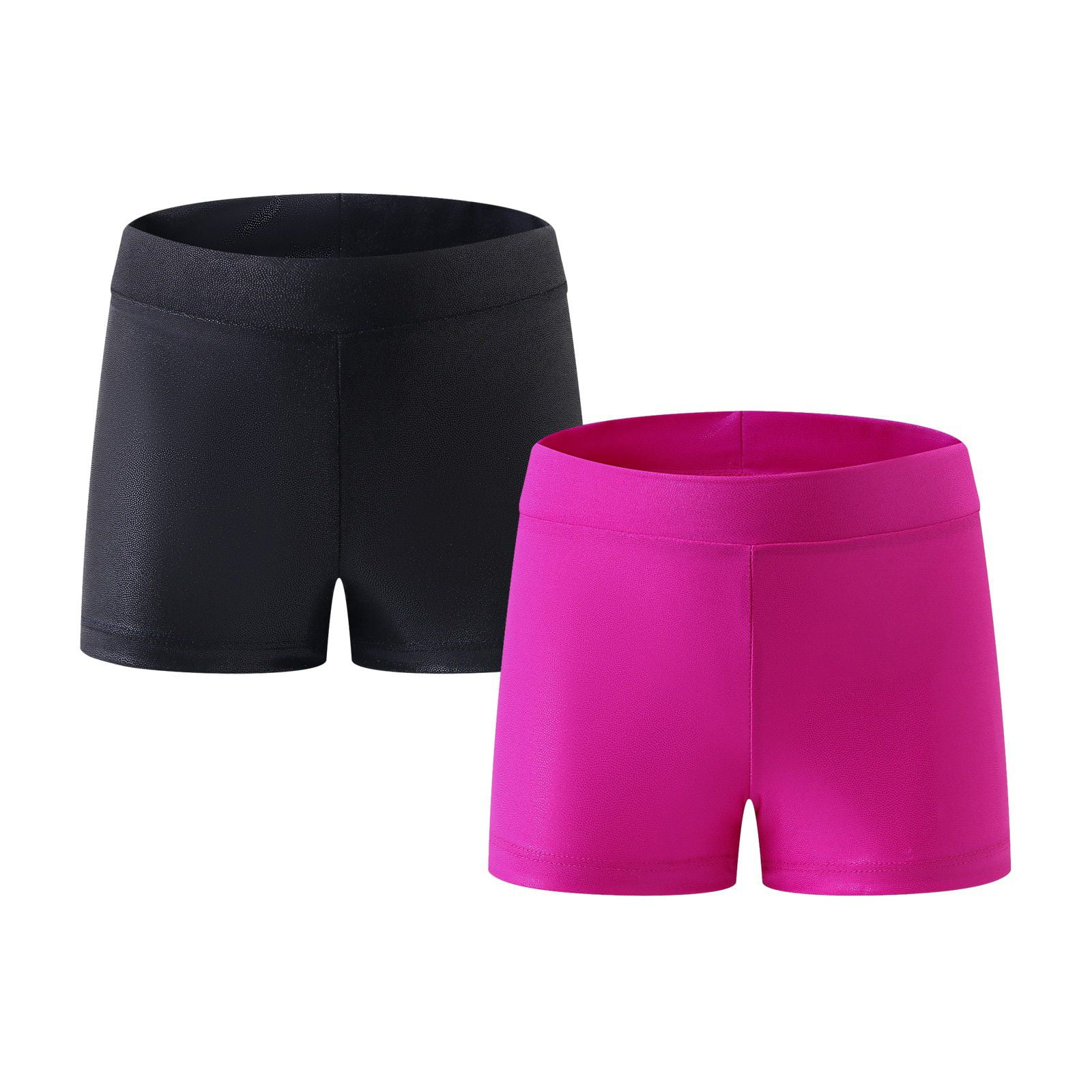 2 Pack Girls Dance Short Gymnastics Athletic Shorts Kids Yoga Dance ...