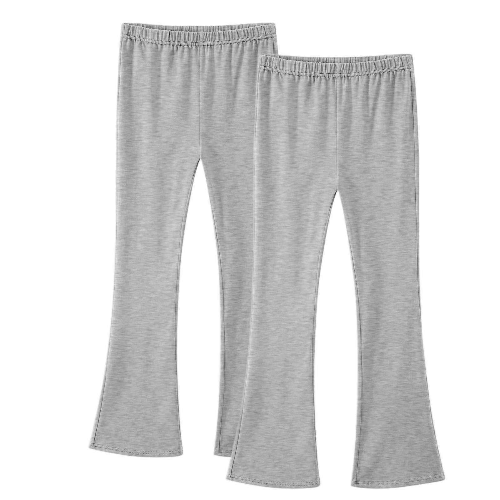 2 Pack Girls Pants Size 10-12 Fashion Athletic High Waisted Flare Yoga ...