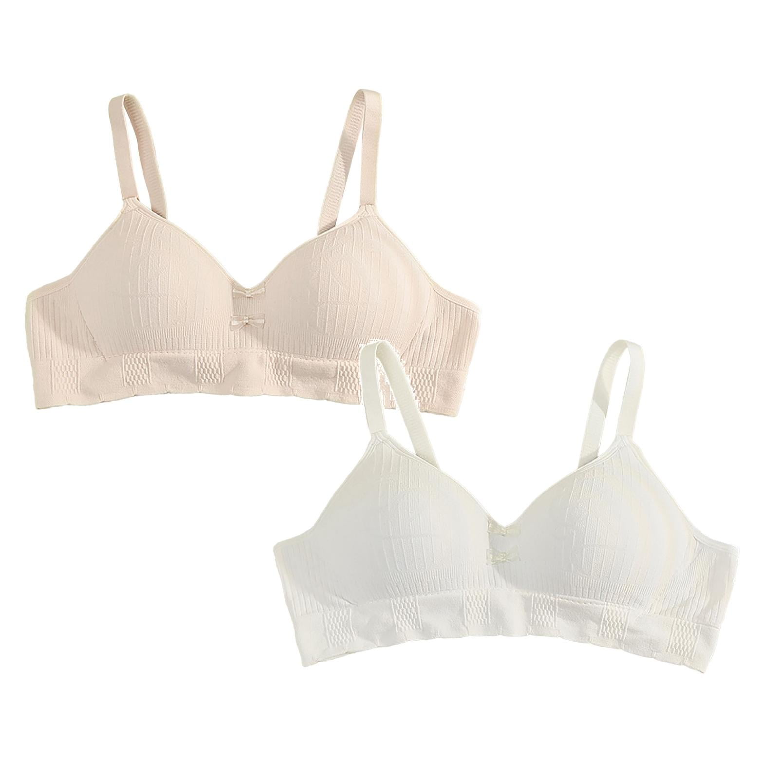 2 Pack Girls Seamless Bras 12-14 Years Old Teenage Girls Sports Bra ...