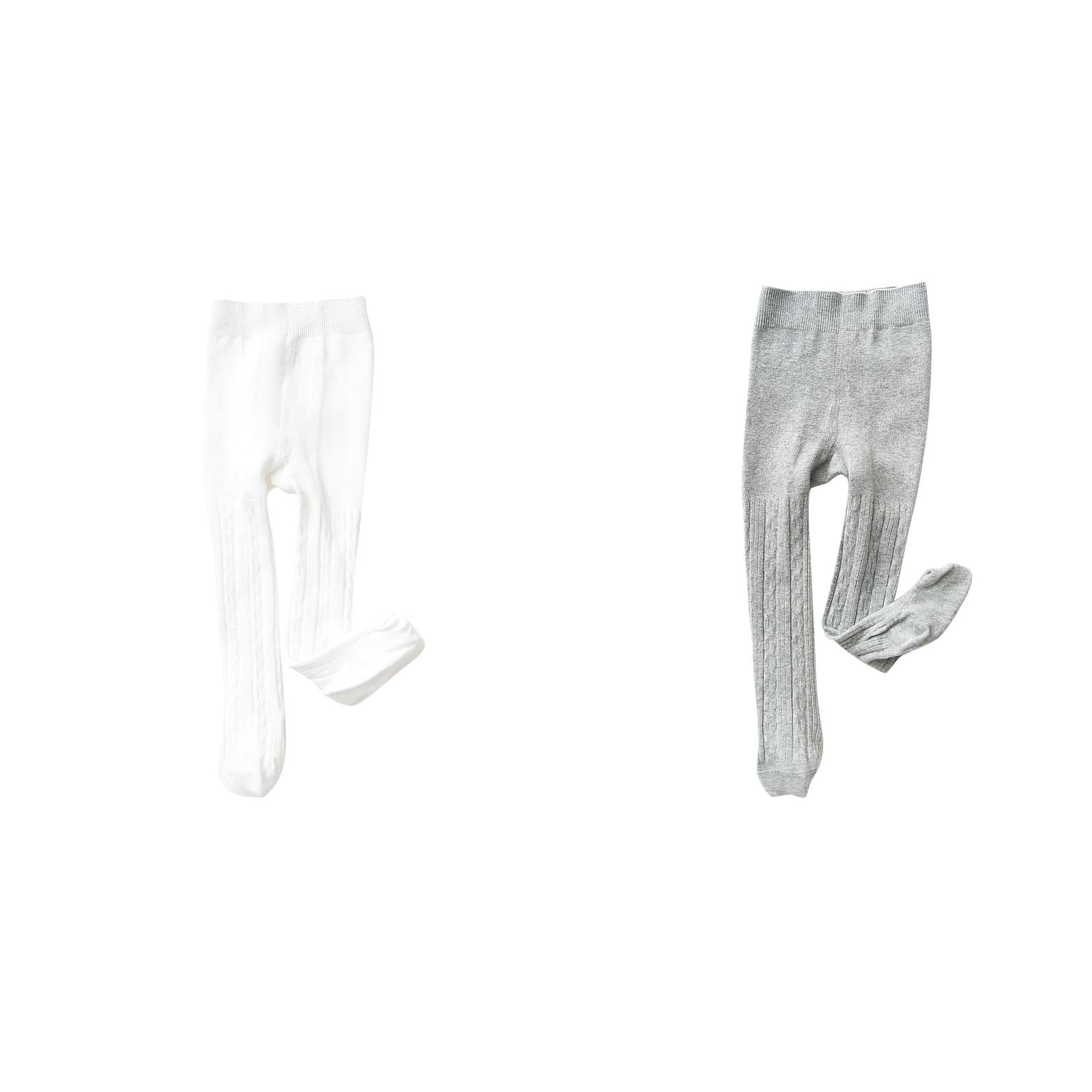 (2-Pack) Girls Tights Girls Clothes Bundles Toddler Cable Knit Warm ...